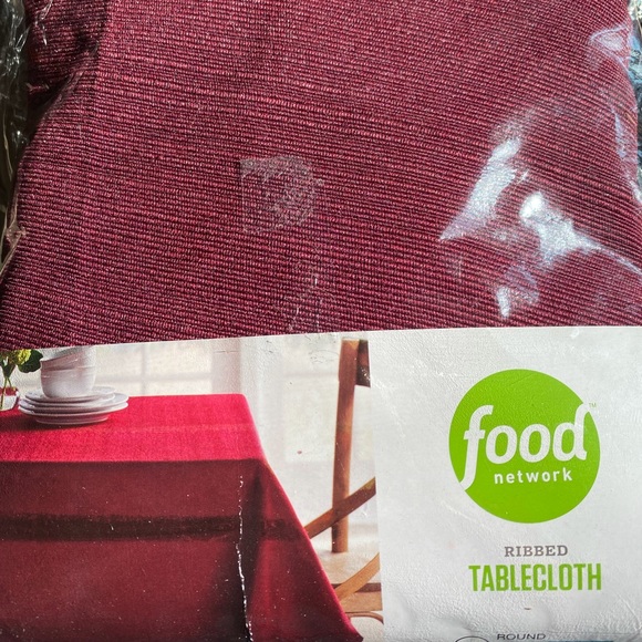 Food Network | Dining | Merlot Round Food Network Tablecloth | Poshmark